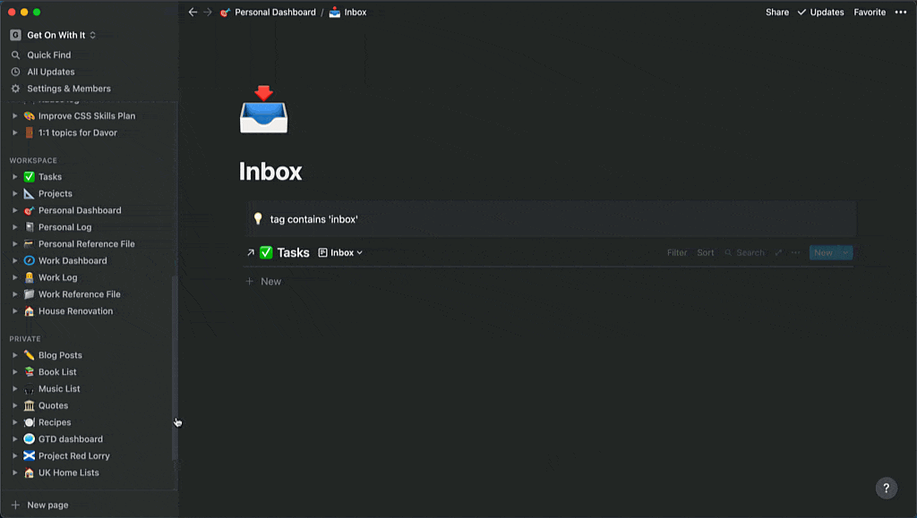 How I organize using Notion and a notebook - Get On With It