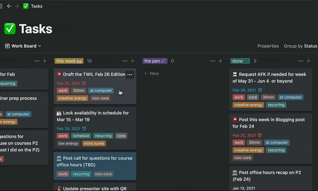 How I organize using Notion and a notebook - Get On With It
