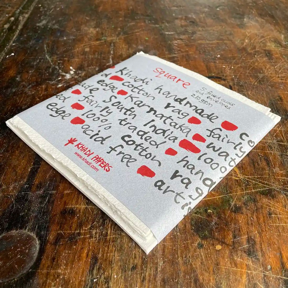 Large Cotton Rag Greeting Cards - 210gsm - 5 Pack | Get Stamped