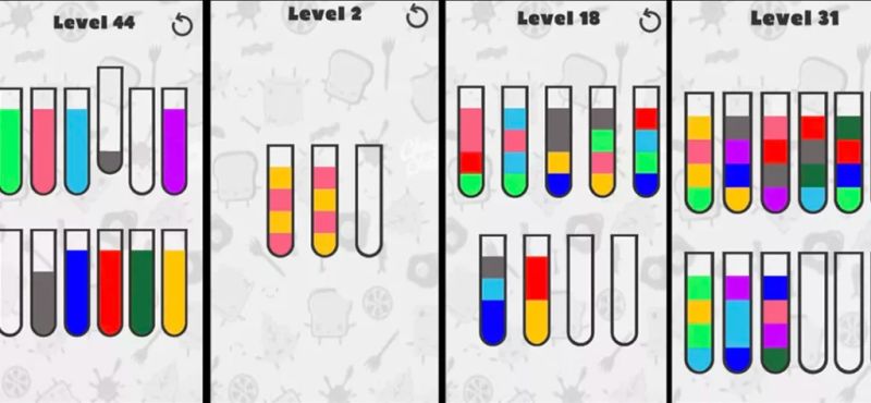 Water Sort Puzzle Unity Source Code - Premium Dark Design Gallery - Ultra HD