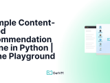 A Simple Content Based Recommendation Engine In Python Online Playground