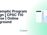 Systematic Program Design Cpsc 110 Course Online Playground