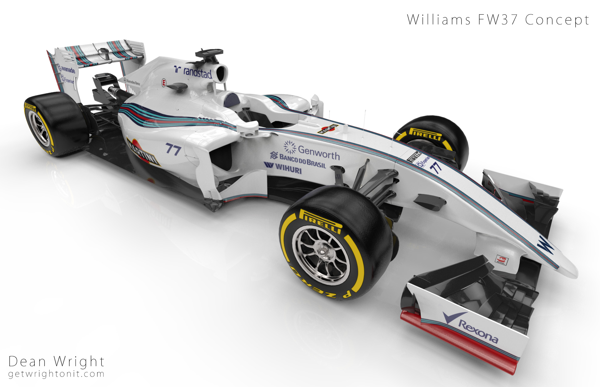 2015 Williams FW37 Concept and Classic Livery - Get Wright On It