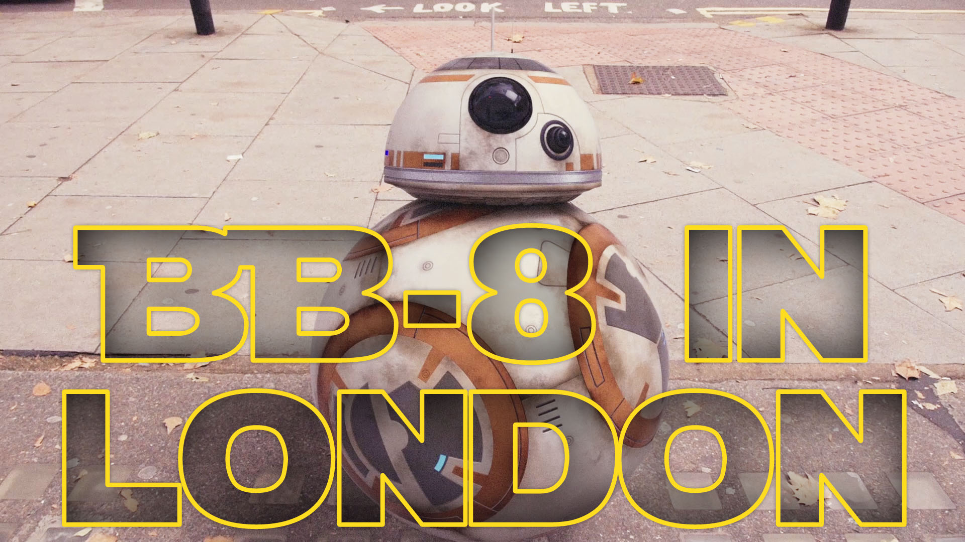 BB-8 in London short film and free 3D model