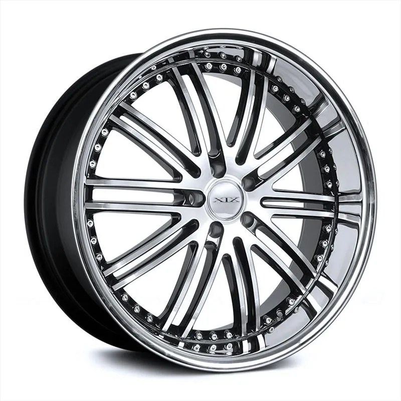 XIX X23 Black Machined Face w/ Chrome Lip - Get Your Wheels