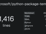 Microsoft Python Package Template Ghloc