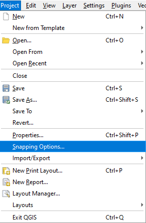 How to set the QGIS snapping options - GIS University - QGIS snapping