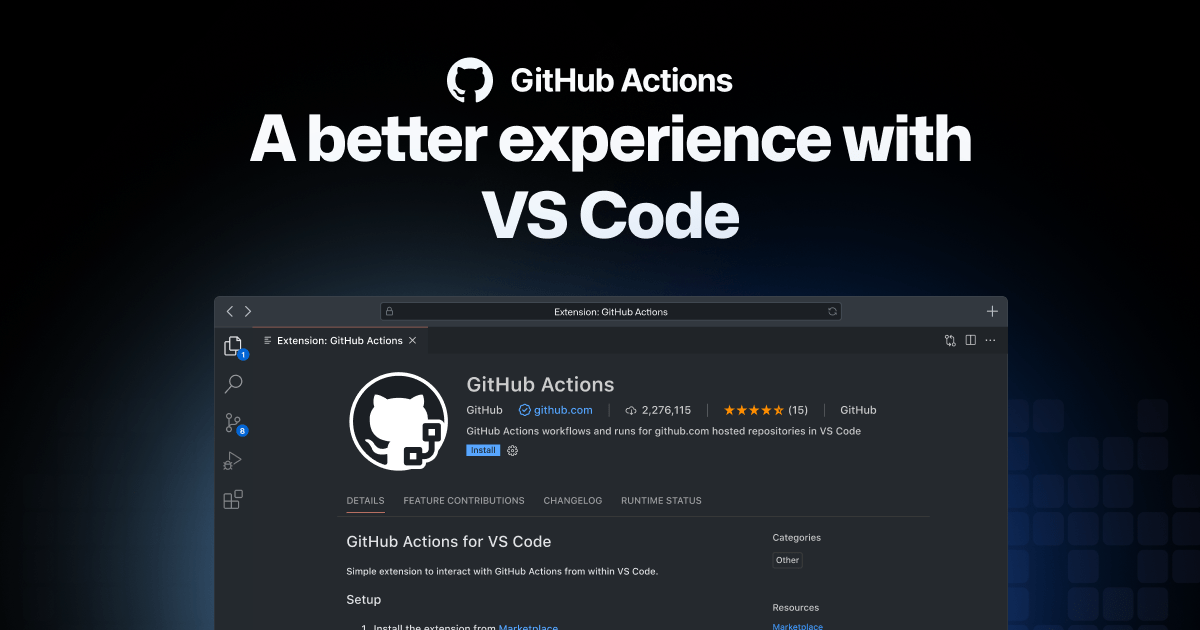 Announcing The Github Actions Extension For Vs Code The Github Blog