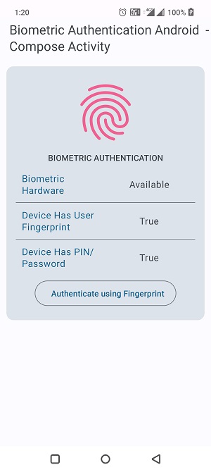 Github Bharathvishal Biometric Authentication Android A Sample