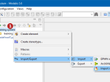 Modeler Modeler Managing Projects Importing Elements