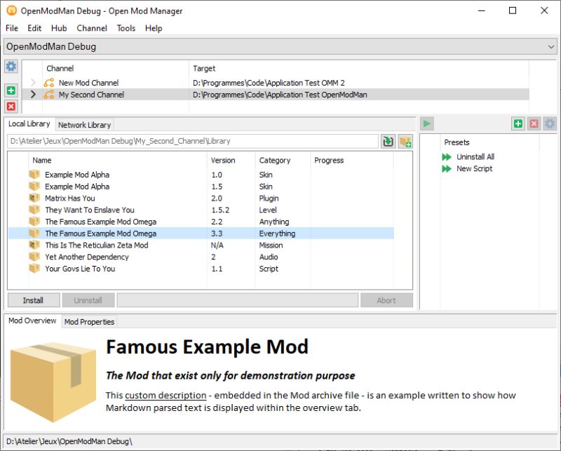 Github Iquercorb Openmodman Open Mod Manager Open Source And - Dark Illustration Collection - Mobile Quality