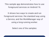 Github Landomen Foregroundservicesamples Simple Sample App