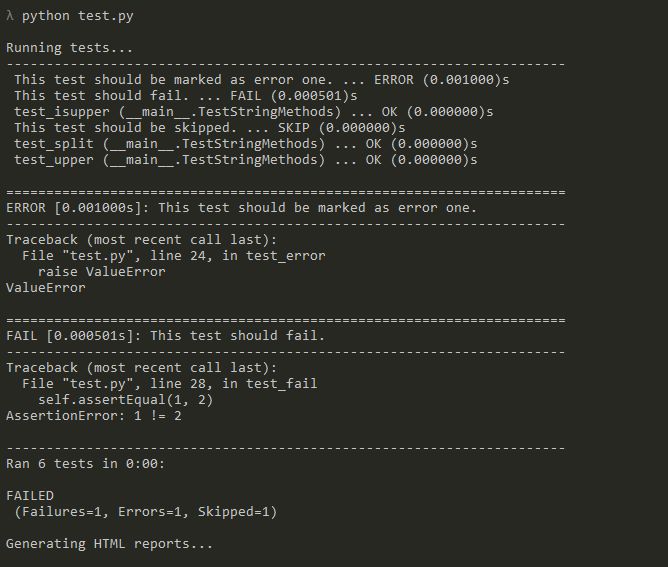 Github Oldani Htmltestrunner A Test Runner In Python For Human - Best Minimal Photos in HD