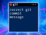 Mastering Git Commit With Message A Quick Guide
