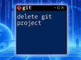 Delete Git Project A Quick Guide To Clean Up Your Repos