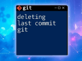 Delete Specific Commit In Git A Quick Guide