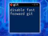Mastering Git Fast Forward A Simple Guide