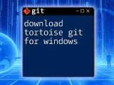 Mastering Tortoise Git A Quick Start Guide