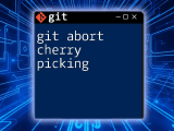 Git Undo Cherry Pick A Simple Guide To Reversing Changes
