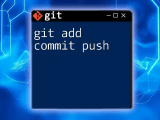 Mastering Git Git Add Git Commit Git Push Explained