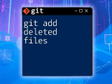 Git Commit Deleted Files A Quick Guide