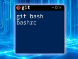 Mastering Git Bash Bashrc For Effortless Command Line Control