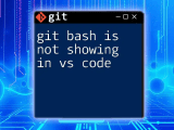 Troubleshooting Git Bash Is Not Showing In Vs Code