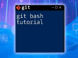 Mastering The Git Bash Prompt A Quick Guide