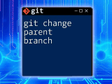 Git Change Upstream A Quick Guide To Mastery