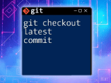 Git Checkout Specific Commit A Quick Guide