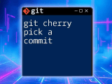 Git Cherry Pick Without Commit A Quick Guide