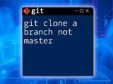 Mastering The Git Clone Branch Command Made Easy
