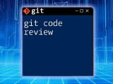 Mastering Git Code Review A Quick Guide