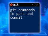 Mastering Git Commands To Push And Commit Effortlessly