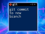 Mastering Git Commit New Branch In 5 Simple Steps