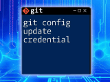 Mastering Git Config Quick Commands For Every User