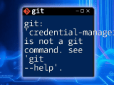 Understanding Git Remote Https Is Not A Git Command