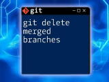 Effortlessly Git Delete Merged Branches A Simple Guide