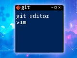 Mastering The Git Default Editor A Quick Guide