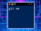 Mastering Git Em Quick Commands For Success