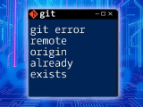 Mastering Git Error Quick Fixes For Common Issues