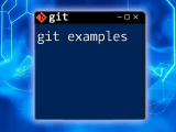 Git Examples Master Commands With Quick Clarity