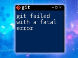 Git Fetch Failed With Exit Code 128 A Troubleshooting Guide