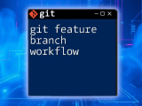 Mastering Git Feature Branch Workflow Made Simple
