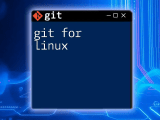 Setting Up Git On Linux A Quickstart Guide