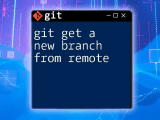 Git Refresh Local Branch From Remote A Quick Guide