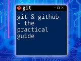 Git Github The Practical Guide For Quick Mastery