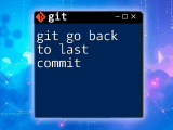 Git Go Back To Certain Commit With Ease