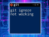 Troubleshooting Git Commit Not Working Quick Fixes