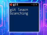 Mastering Git Create Branch In Terminal A Quick Guide